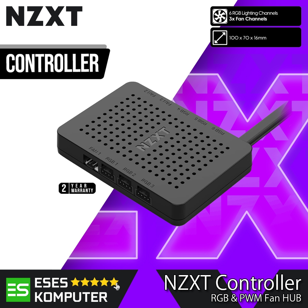 NZXT RGB & FAN Controller 2 PWM FAN HUB AC-CRFR0-B1 | Shopee Malaysia