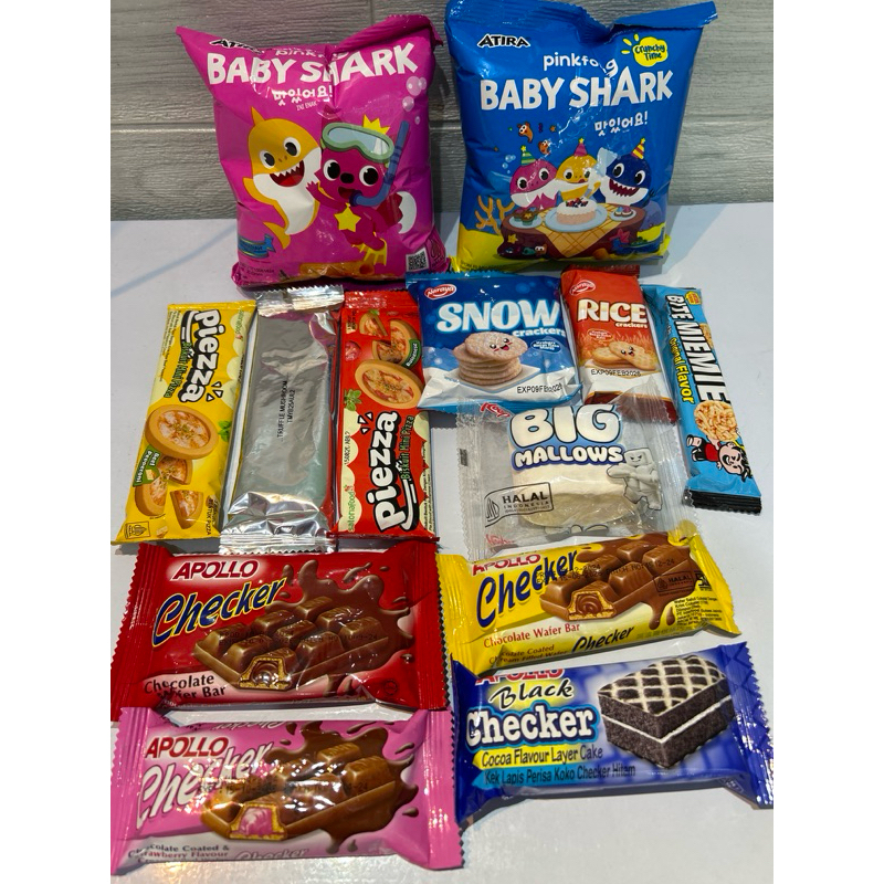 MAO - Baby shark chiki, Piezza, Big mallow, Naraya snow&rice, Bite ...