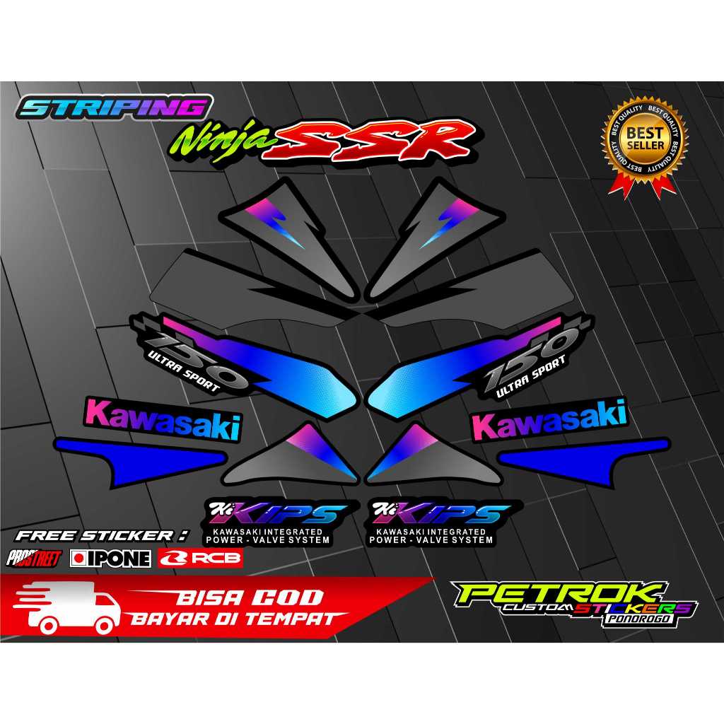 KAWASAKI NINJA SSR MOTORCYCLE VARIATION STRIPING / KAWASAKI NINJA SSR ...