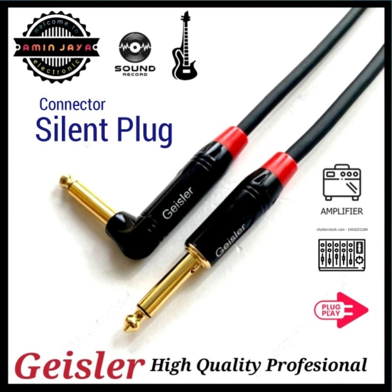 Quality silent plug guitar cable, akai mono jack cable | Shopee Malaysia
