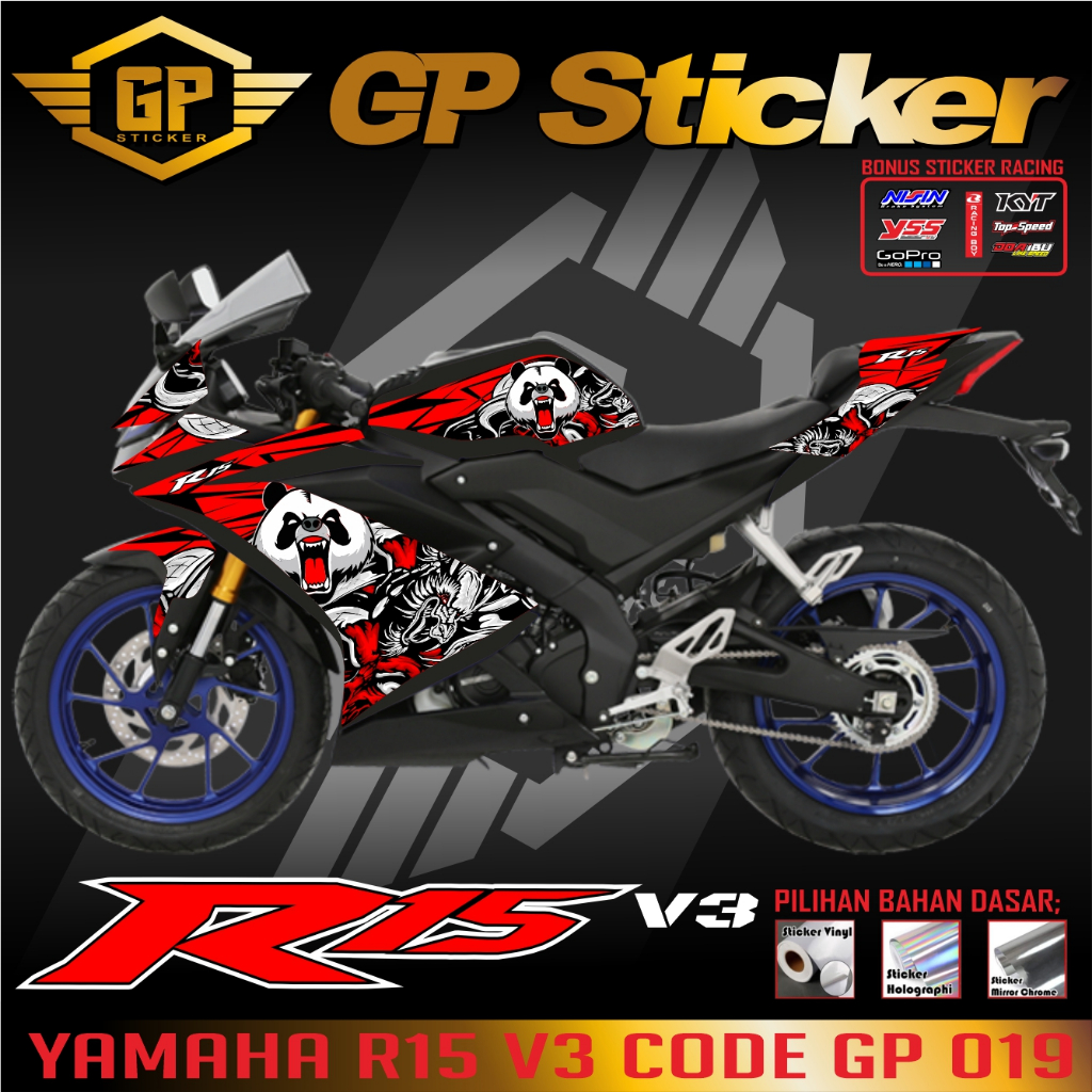 Yamaha R15 V3 striping Sticker, COOL striping Sticker R15 V3, Sticker ...