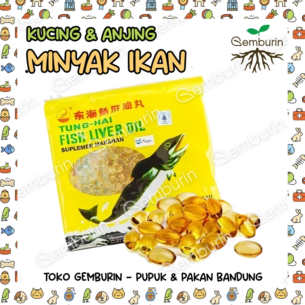 Cod Fish Oil 500 Capsules Vitamin Dog Cat / Tunghai Fish Oil Good Shiny ...