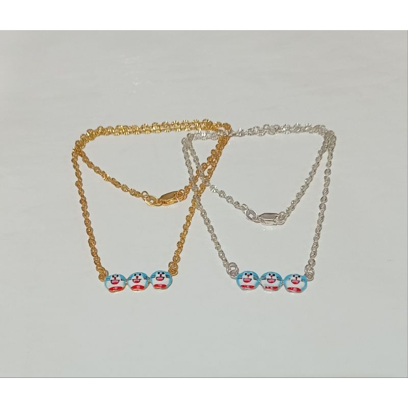 Doraemon Nori Fancy Carved Children's Necklace (925 Silver) | Shopee ...