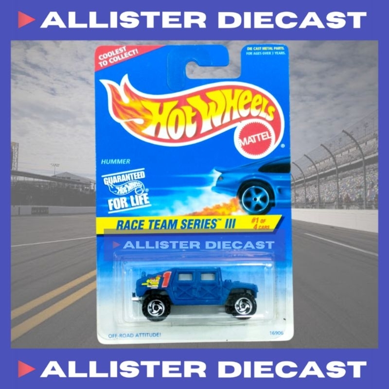 VINTAGE Hot Wheels Hummer Blue Hotwheels Hummer Blue HW Race Team ...