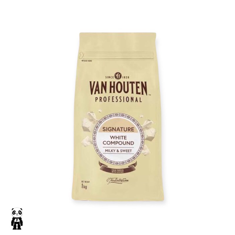 PUTIH Van Houten White Compound Coin Button 1 Kg White Chocolate Compound Coin Shape | Shopee ...
