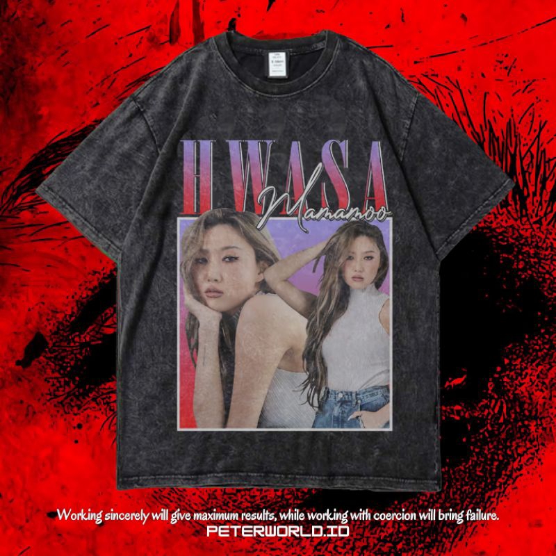 PETERWORLD "HWASA" KAOS OVERSIZED / KAOS WASHED / STONE WASH ...