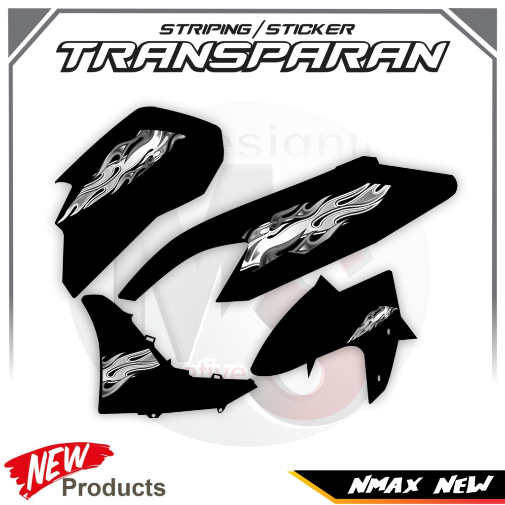 YAMAHA NMAX NEW 2020 TRANSPARENT VARIATION STRIPING COOL LATEST MOTIF ...