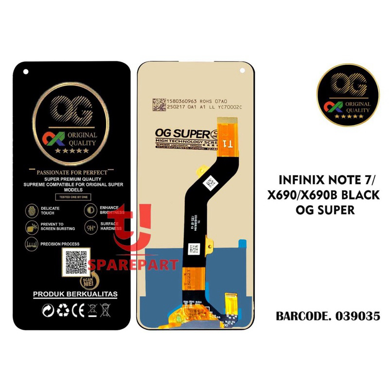 INFINIX NOTE 7 / X690 / X690B / ORI OG SUPER TOUCHSCREEN LCD | Shopee ...