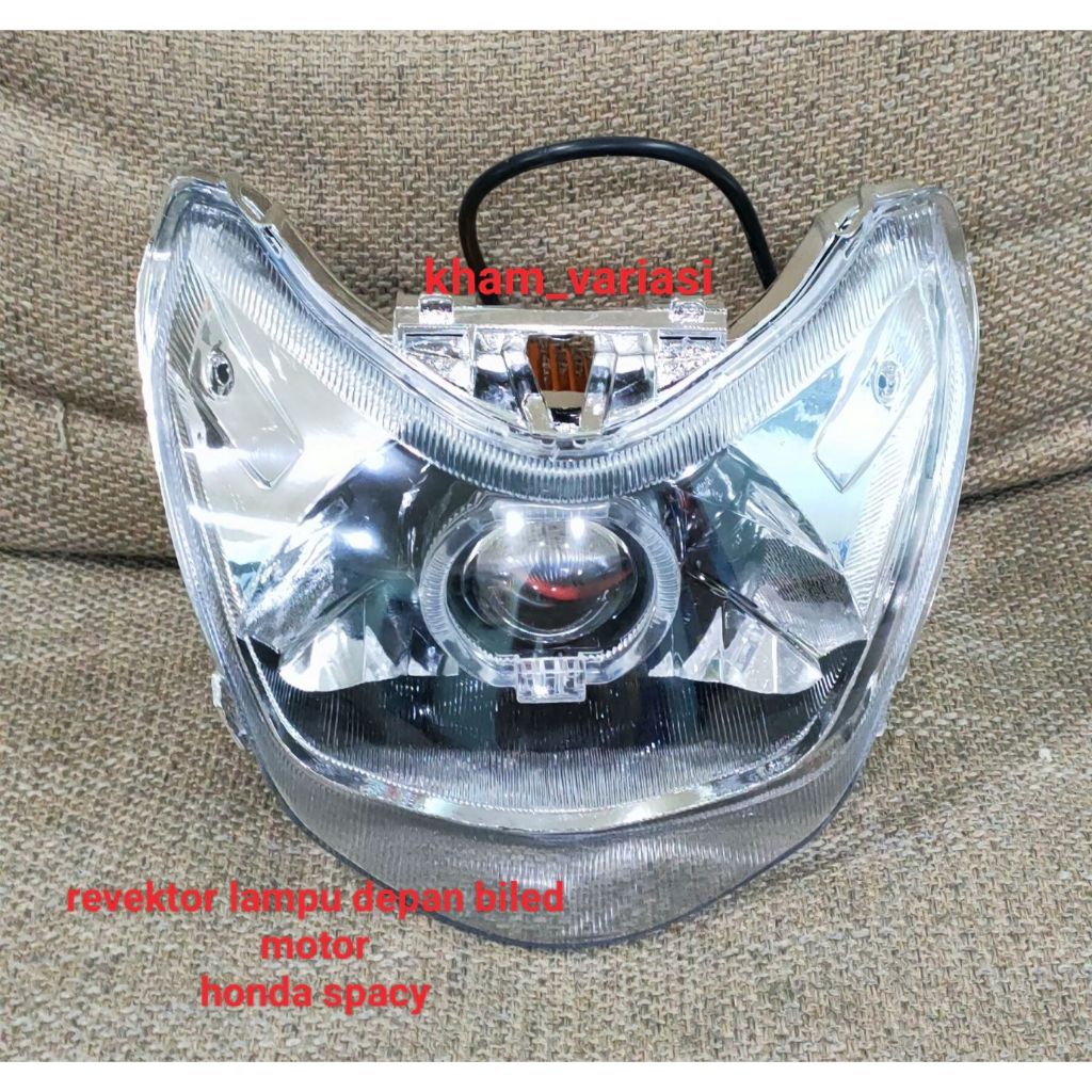 PRICE for HONDA SPACY motorbike Biled headlight revector clear mica ...
