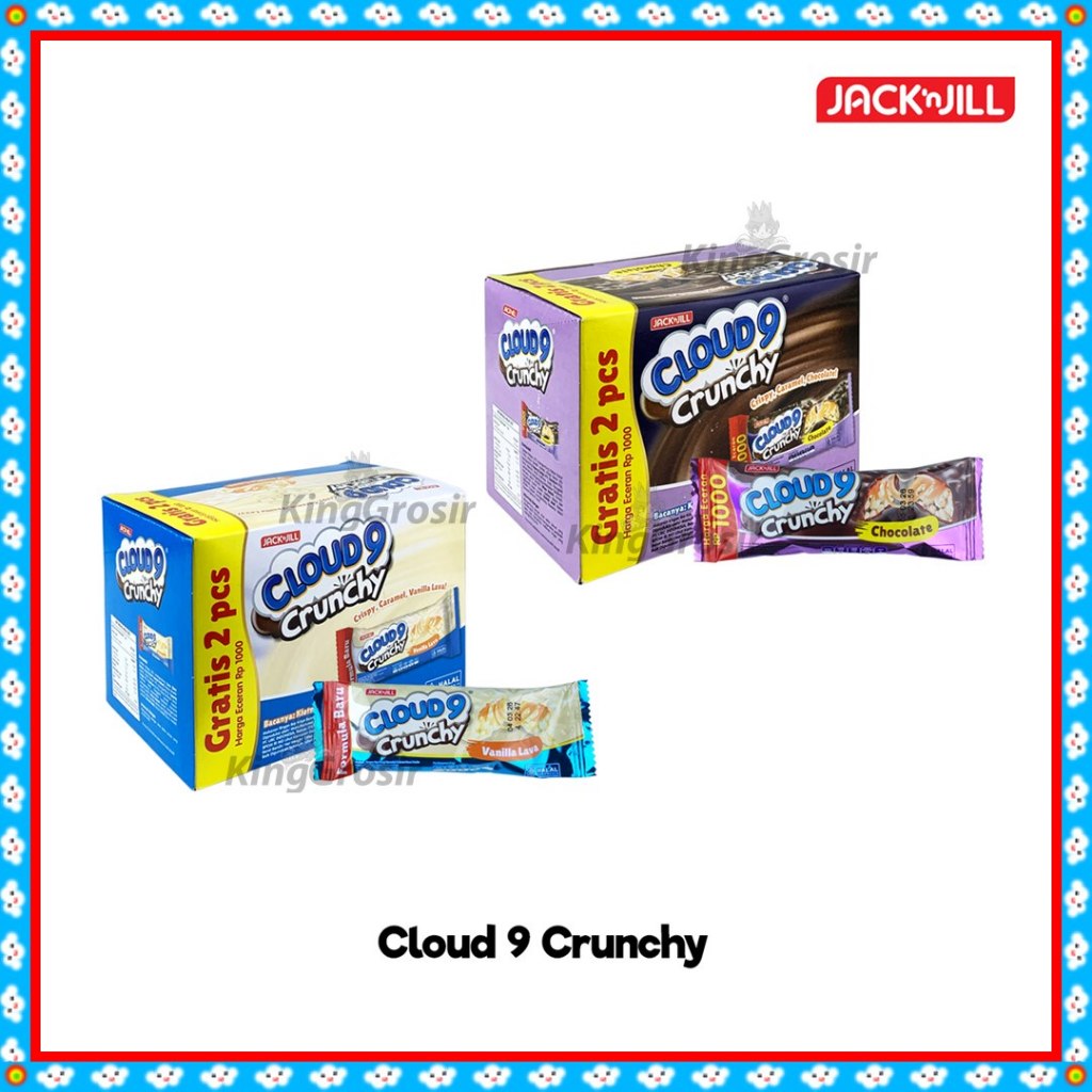 Cloud 9 Crunchy Rice Crispy Chocolate 1 BOX Contains 24+2 Pcs / Cloud9 Crunchy | Shopee Malaysia