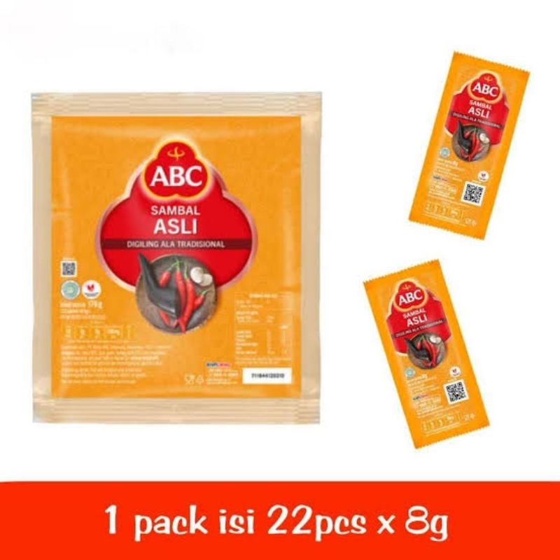 Original ABC chili sauce/stick chili sauce/abc chili sauce sachet 1 pax ...