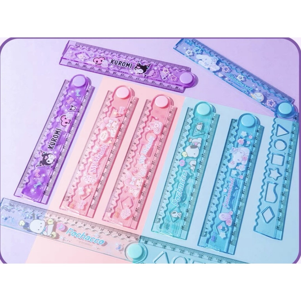Sanrio Mini Ruler / Sanrio Folding Ruler / Sanrio Drawing Ruler / 15Cm ...