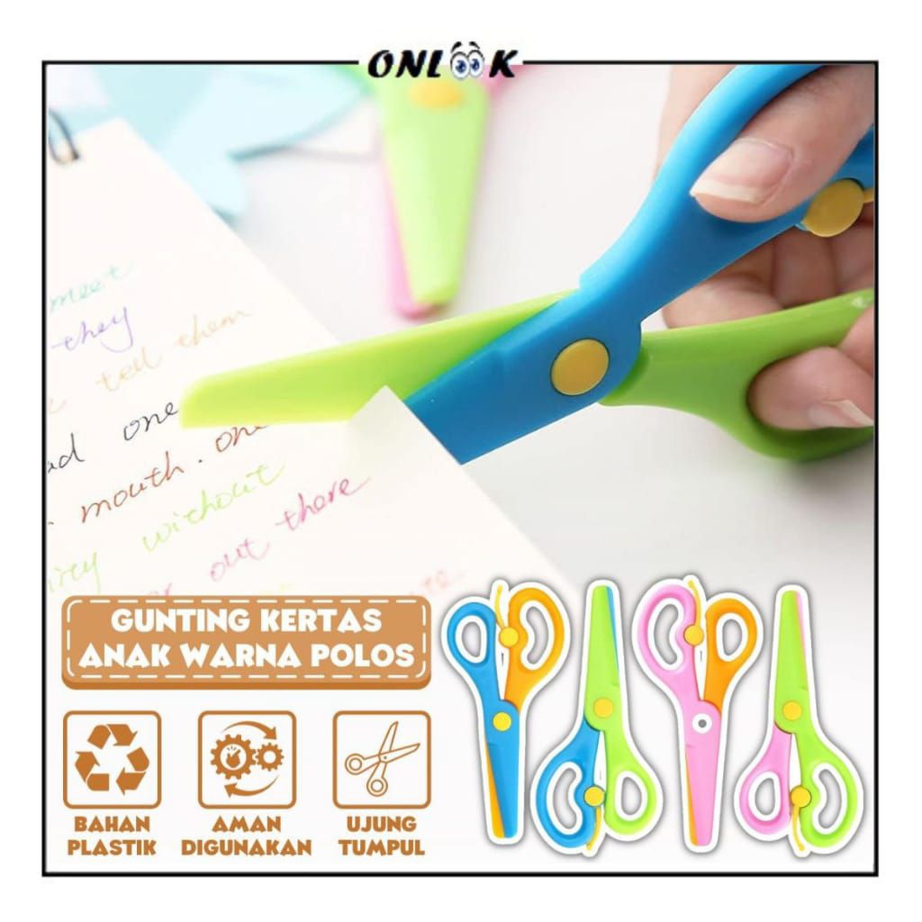 Children's Plastic Paper Scissors/Blunt Paper Scissors/Multipurpose ...