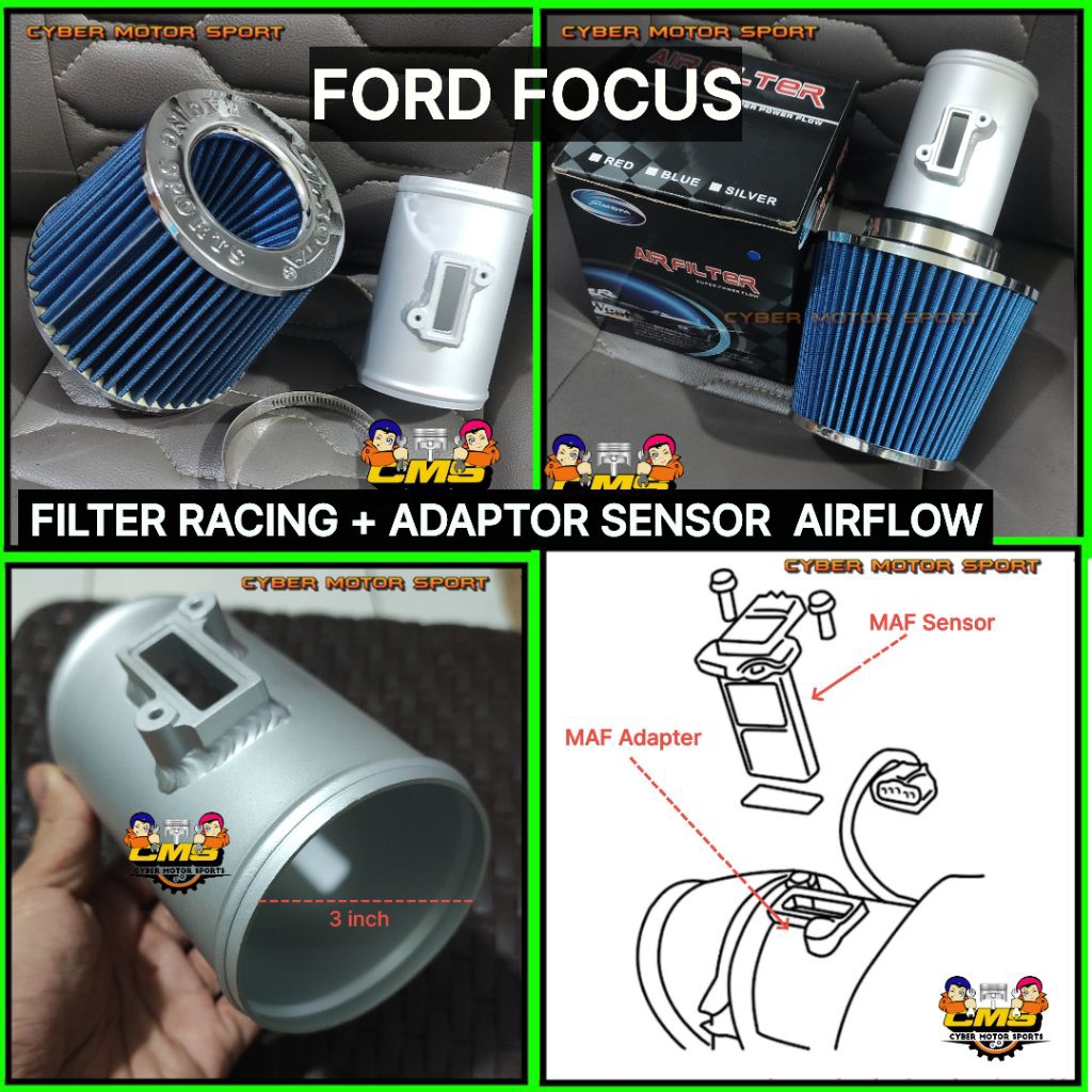 MESIN Open filter Racing package plus DORD FOCUS car sensor maf air ...
