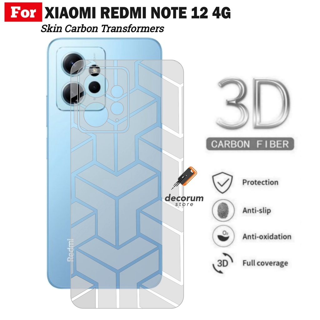 F-skin Back Carbon Transformer clear REDMI NOTE 13 PRO 10 11 LITE 12 5G ...