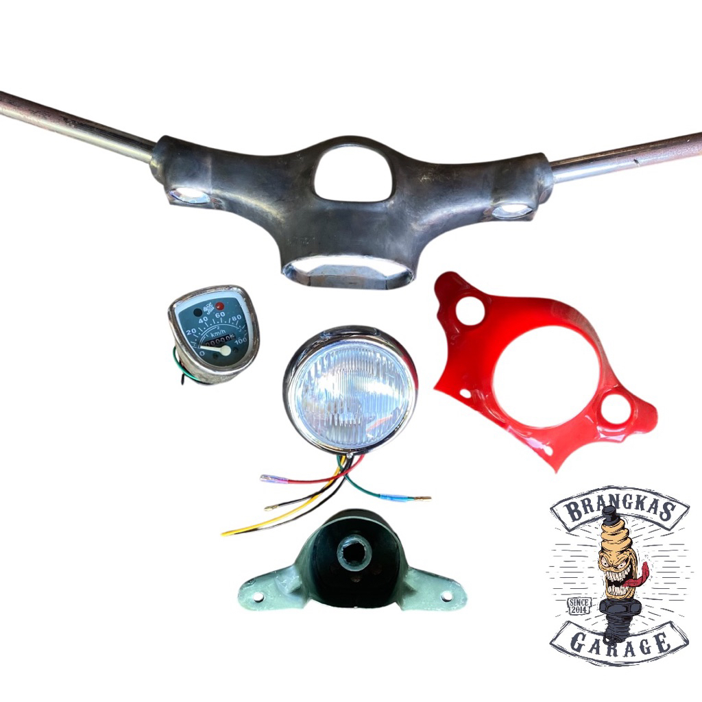 Honda Pispot C50 C70 C90 steering wheel handlebar set solo potty ...
