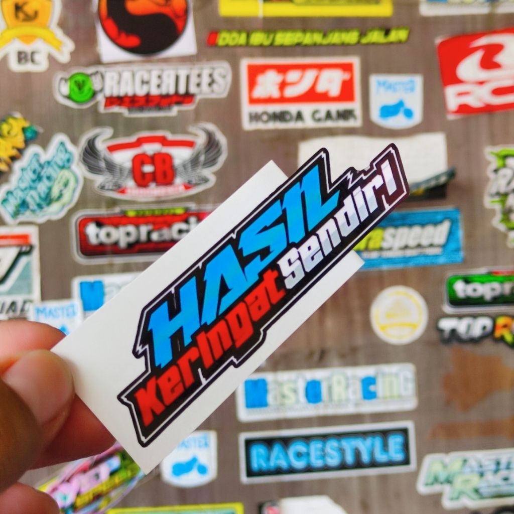 Glossy BLUE sweat sticker (new) | Shopee Malaysia