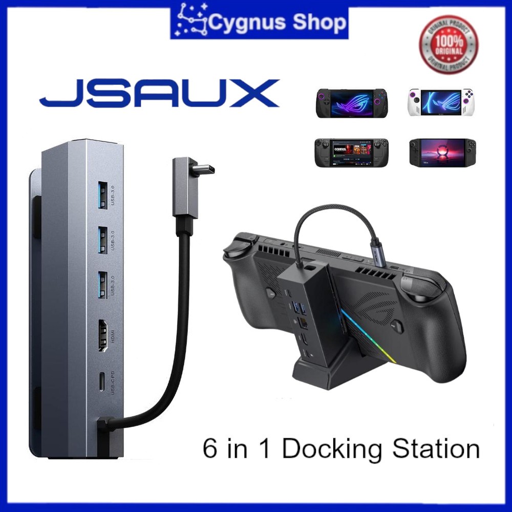 JSAUX 6 In 1 Docking Station USB Hub for ROG Ally X ROG Ally/ / LEGION ...