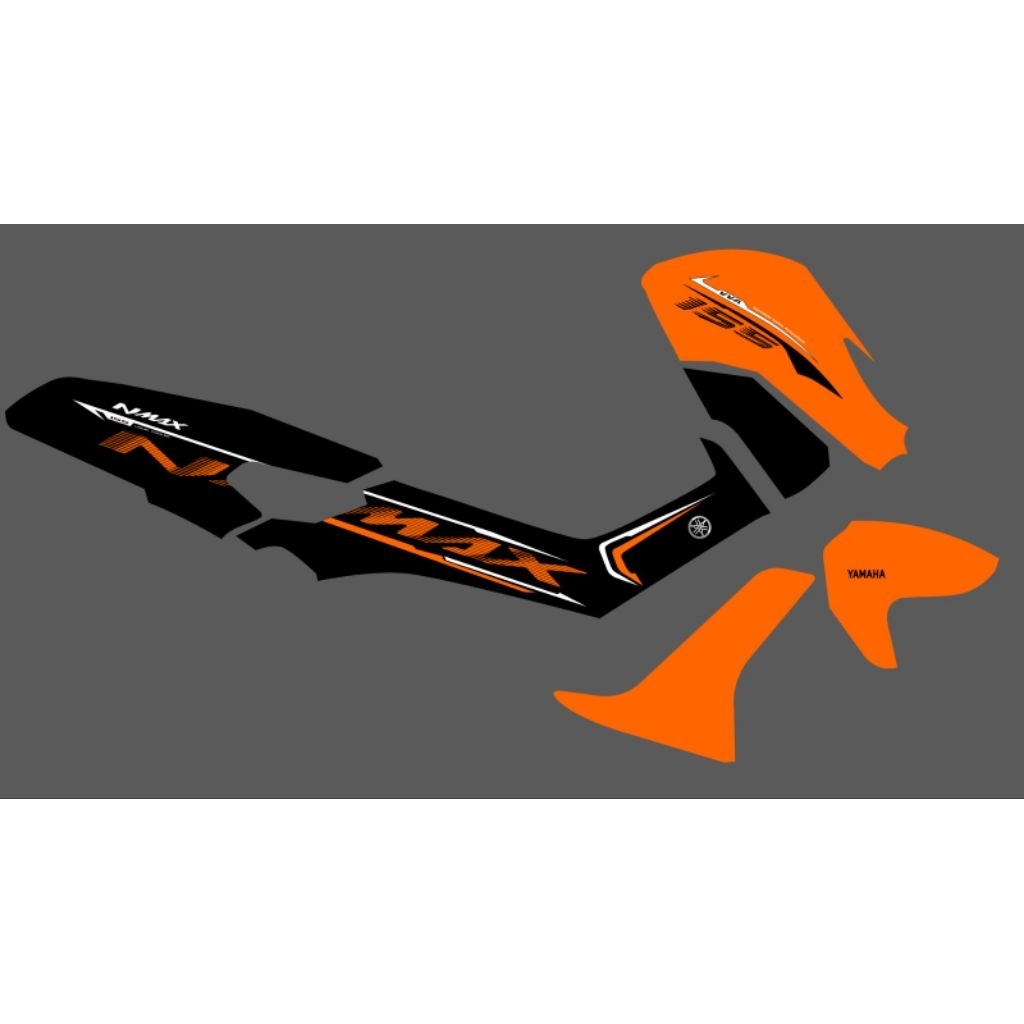 Nmax old 155 striping sticker, custom transparent Vietnamese style ...