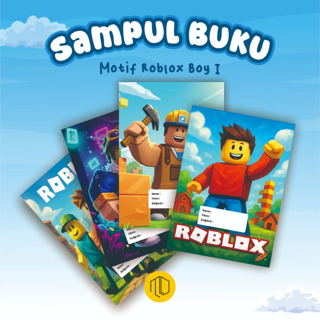 Roblox Boy Book Cover Part 1 Fill 10 PCS - Roblox Picture Writing Book ...