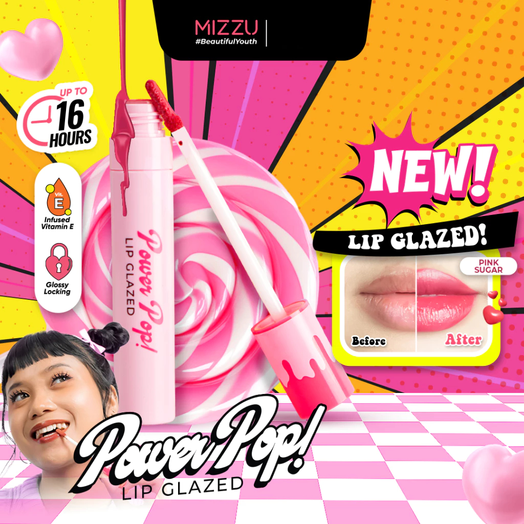 Mizzu Power Pop! Lip Glazed | Shopee Malaysia
