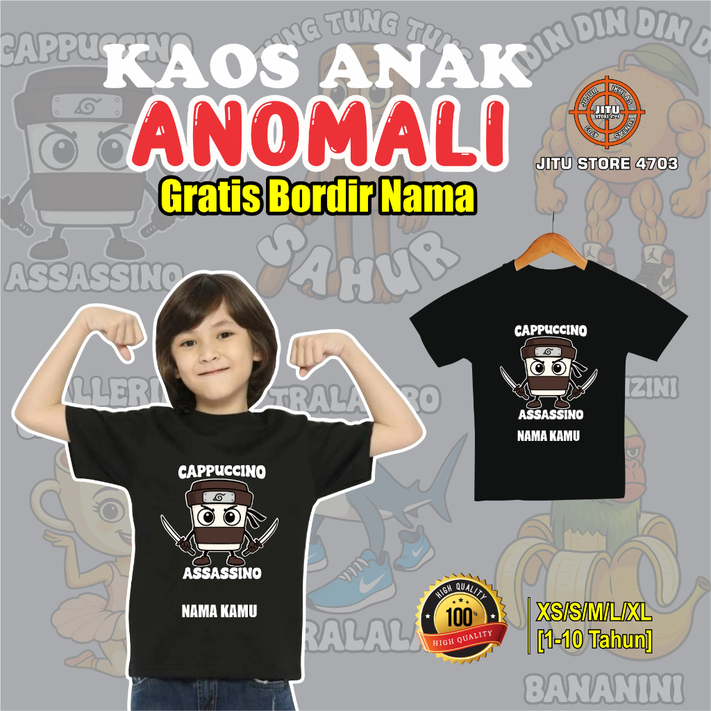 ANOMALI ITALIAN BRAINROT T-SHIRT FREE EMBROIDERED NAME LIKES | Shopee ...