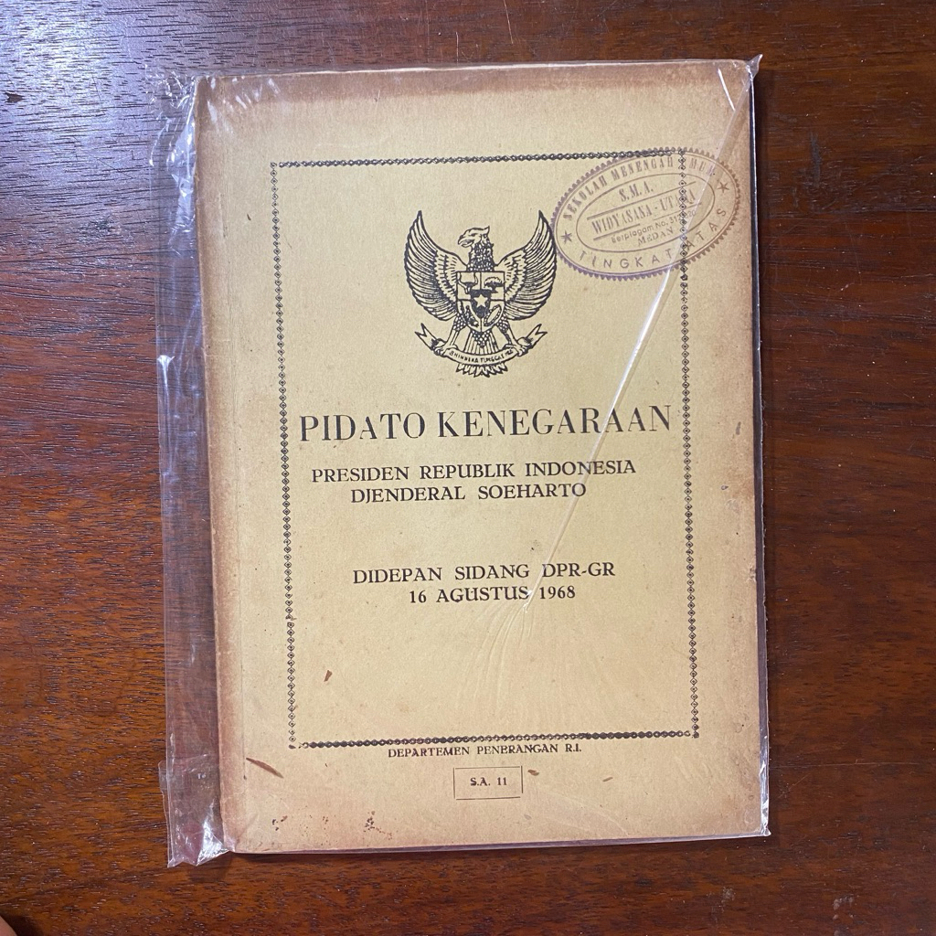 President Suharto's State Speech in Front of DPR-GR – 16 August 1968 ...