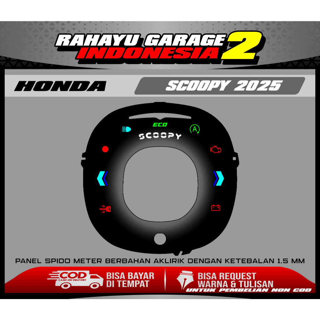 Honda scoopy CUSTOM SPEEDOMETER BOARD 2025 honda scoopy SPEEDOMETER ...