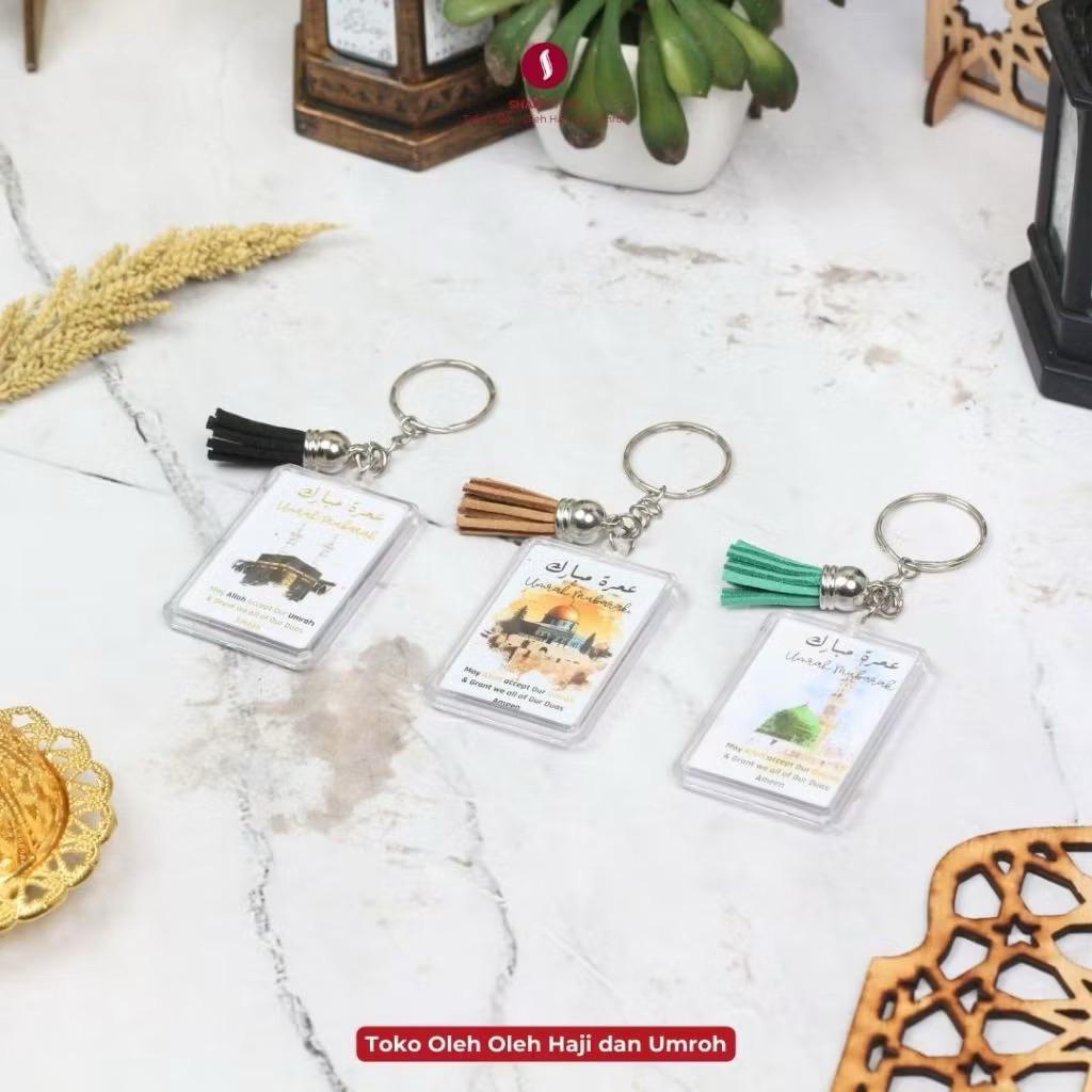 GANTUNGAN Saudi Arabian key chain Mecca Kaaba al Aqsa Mosque/ by Hajj ...