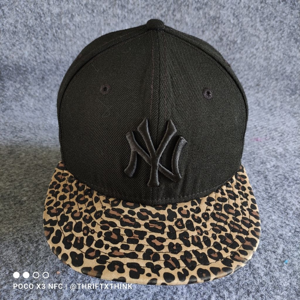 NEWERA 59FIFTY ADJUSTABLE SNAPBACK CAP HAT SET NY LEOPARD LOGO SKU ...