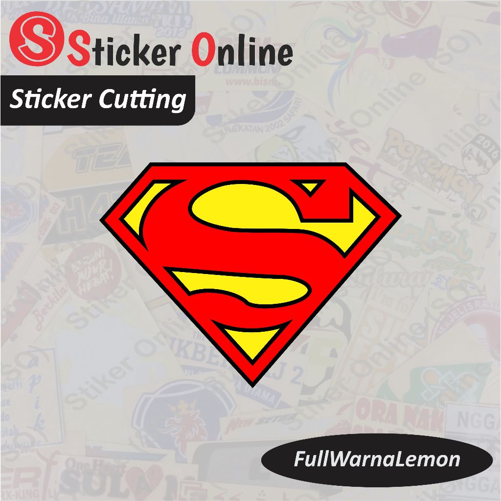 Superman Logo Sticker | Car Motorcycle Superman Cutting Sticker ...