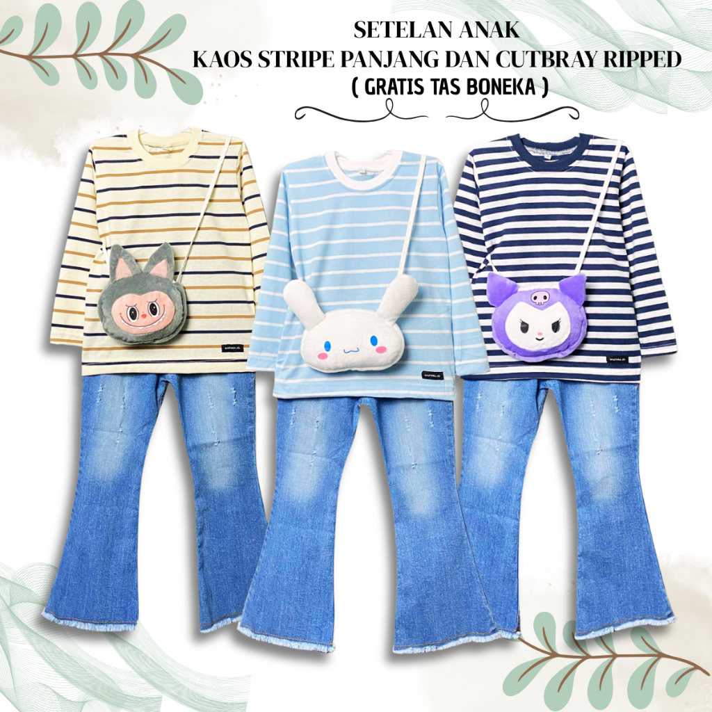 (FREE LABUBU & SANRIO DOLL BAG) CHILDREN'S SET / CHILDREN'S ONESET ...