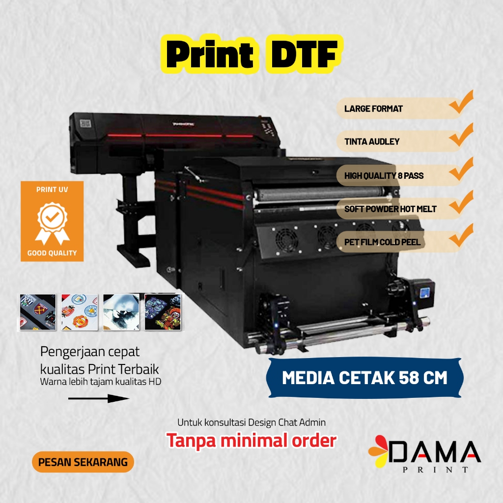 DAMA Print DTF / DTF CUSTOM / DTF SCREEN PRINTING STAY IRON / DTF ...