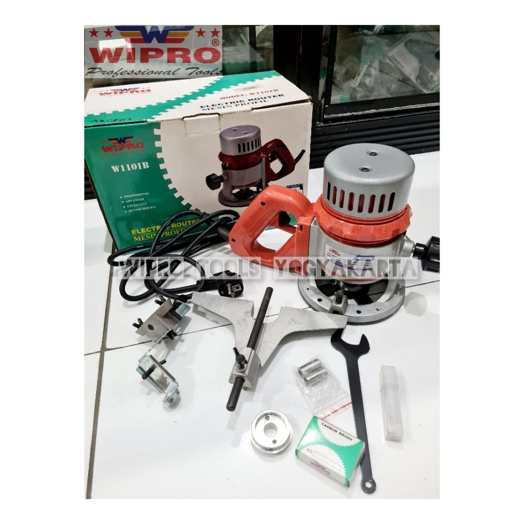 MESIN Wipro W-1101B Wood Profile Machine / Wipro 12MM Router Machine / Wipro Large Profile ...