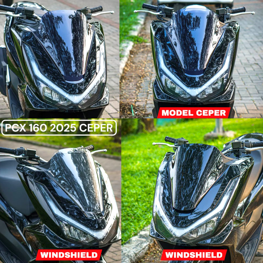 VISOR PCX 160 2025 WINDSHIELD PCX 160 2025 VISOR PCX 160 ROADSYNC MODEL ...