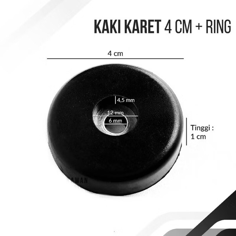 Rubber Feet Ring 4 cm PREMIUM Speaker Box/Ring(66 pcs) | Shopee Malaysia