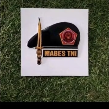Tni Headquarters BERET Logo Embossed Sticker | Shopee Malaysia