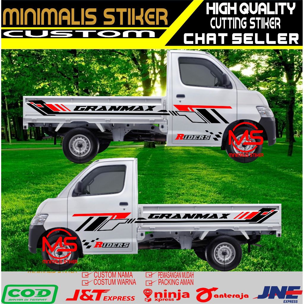 New PICK UP GRANDMAX MAX CAR CUTTING STICKER READY ST0CK CAN CHANGE ...