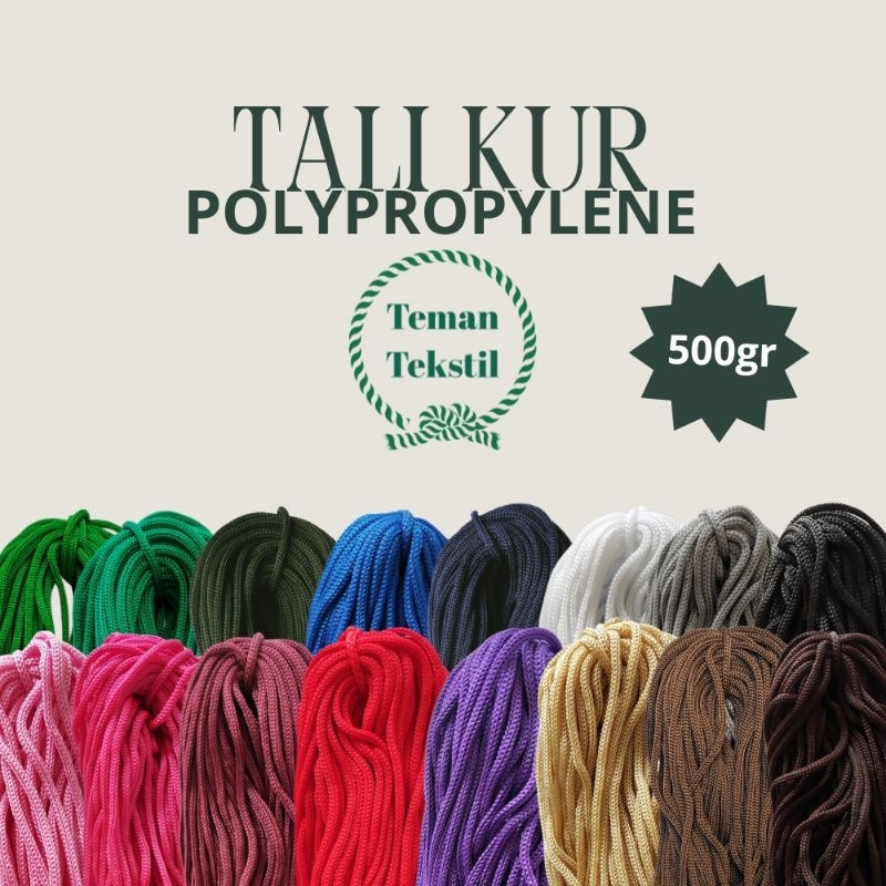 Cheapest!! Pp KUR ROPE 500gr - 2mm, 3mm, 4mm, 5mm, 6mm | Shopee Malaysia
