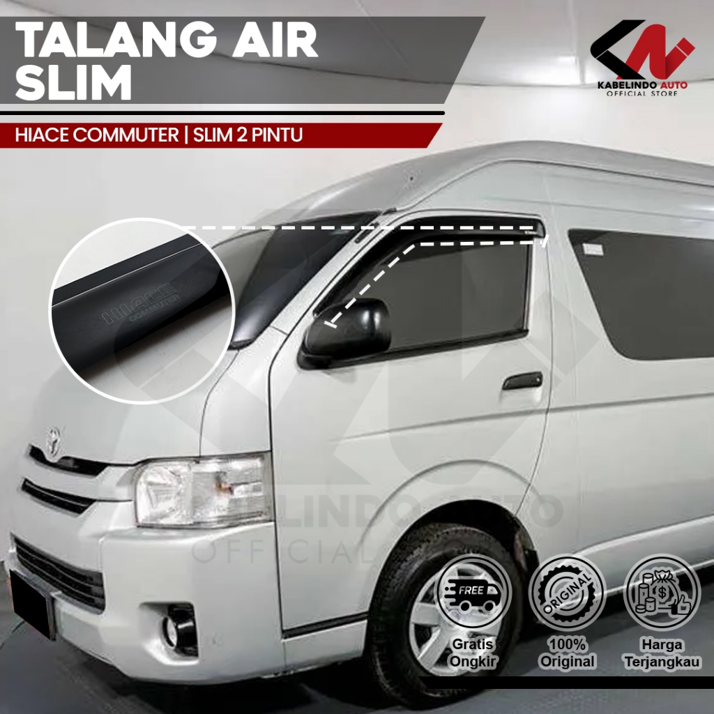 Toyota Hiace Commuter 2-Door Slim High Quality Car Door Gutter | Shopee ...
