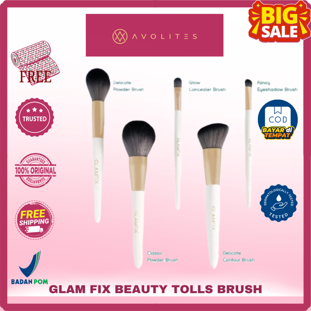 Glam Fix Precision Eyeshadow Brush | Glamfix | Shopee Malaysia