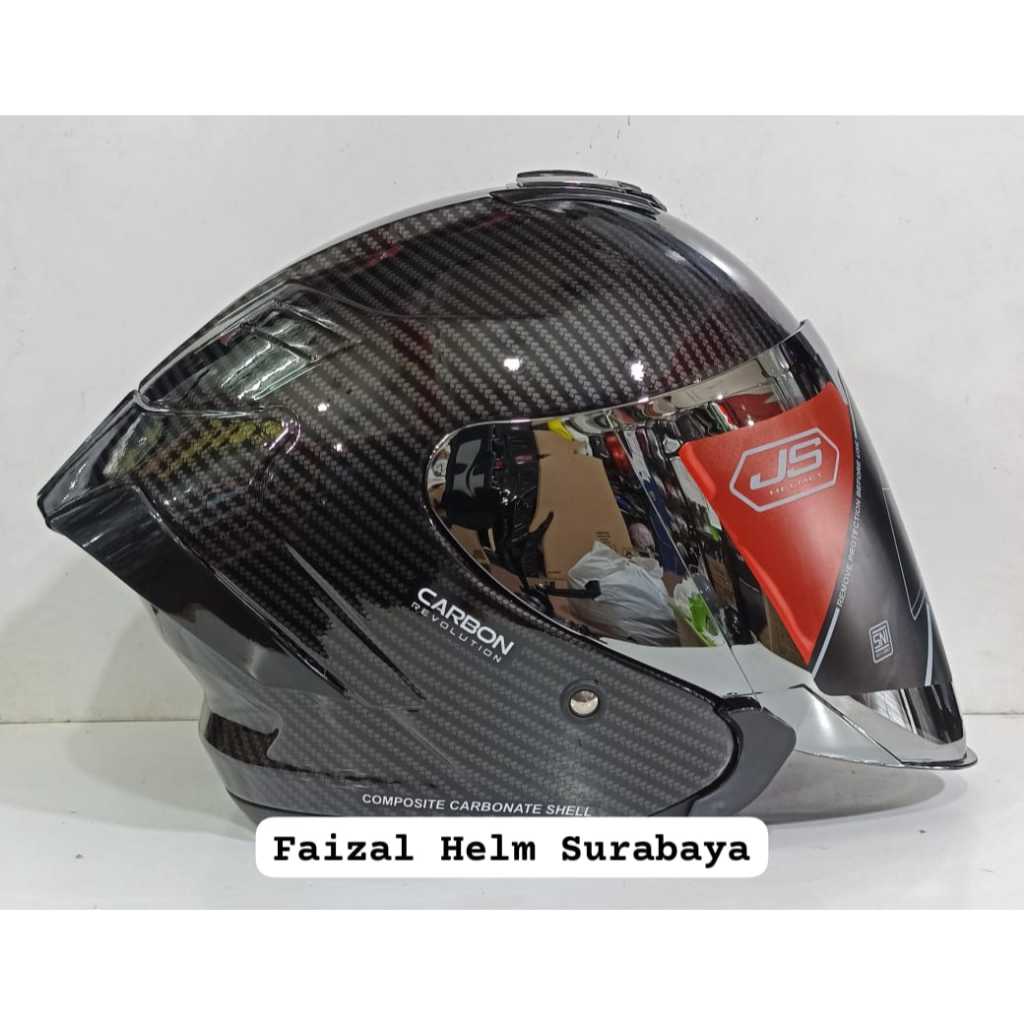 Original JS ARMOR MOTIF CARBON VISOR VENOM HELMET | Shopee Malaysia