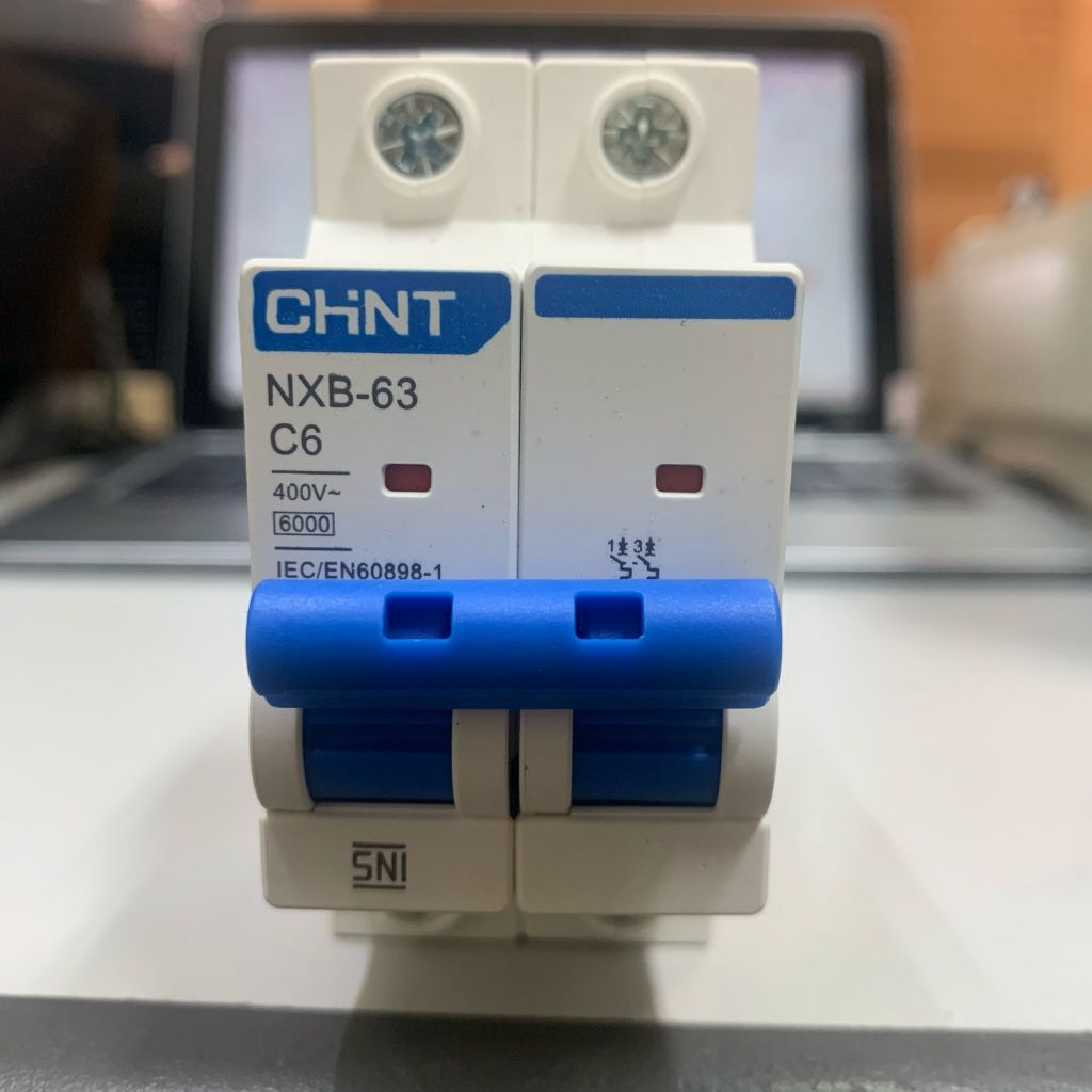 Mcb CHINT NXB-63 C6 2P 6A Miniature Circuit Breaker C6 | Shopee Malaysia