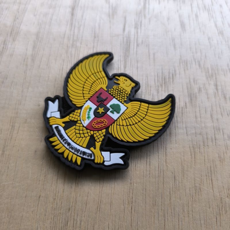 Garuda indonesia logo rubber patch, rubber patch, velcro emblem ...
