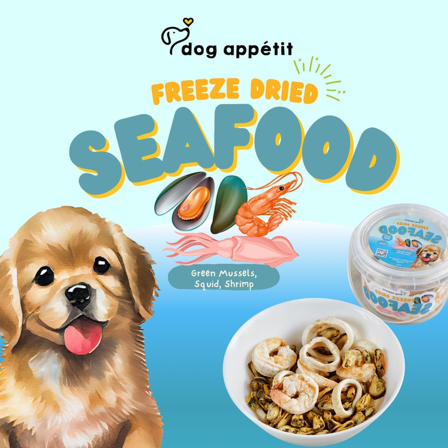 Dog APPETITE Freeze Dried Seafood - Dog Cat Snack Dog Cat Food Seafood ...