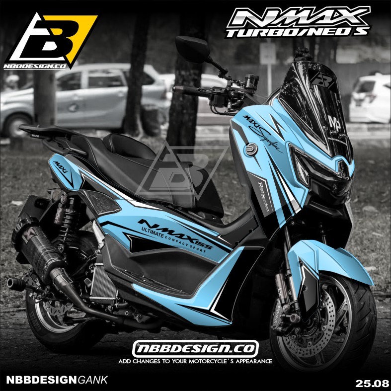 Yamaha NMAX TURBO Sticker Decal - 2024 2025 NMAX NEO S Sticker FULL ...