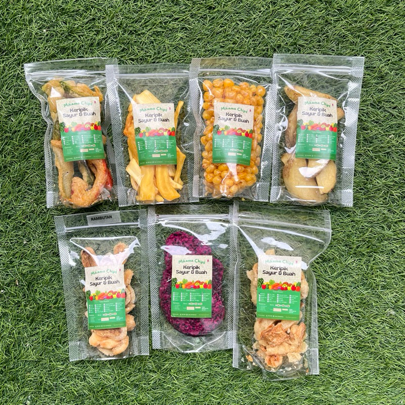 [mikama chips] Mini Pack Vegetable chips and typical malang fruit chips ...