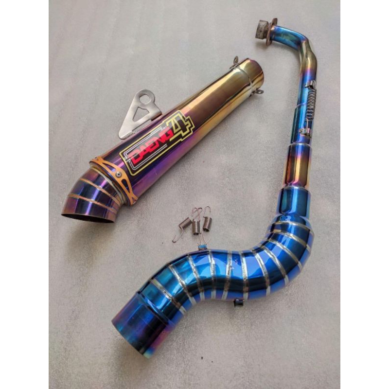 Daeng sai4 Pipe canister conical open specs exhaust Pipe for Wave 125 ...