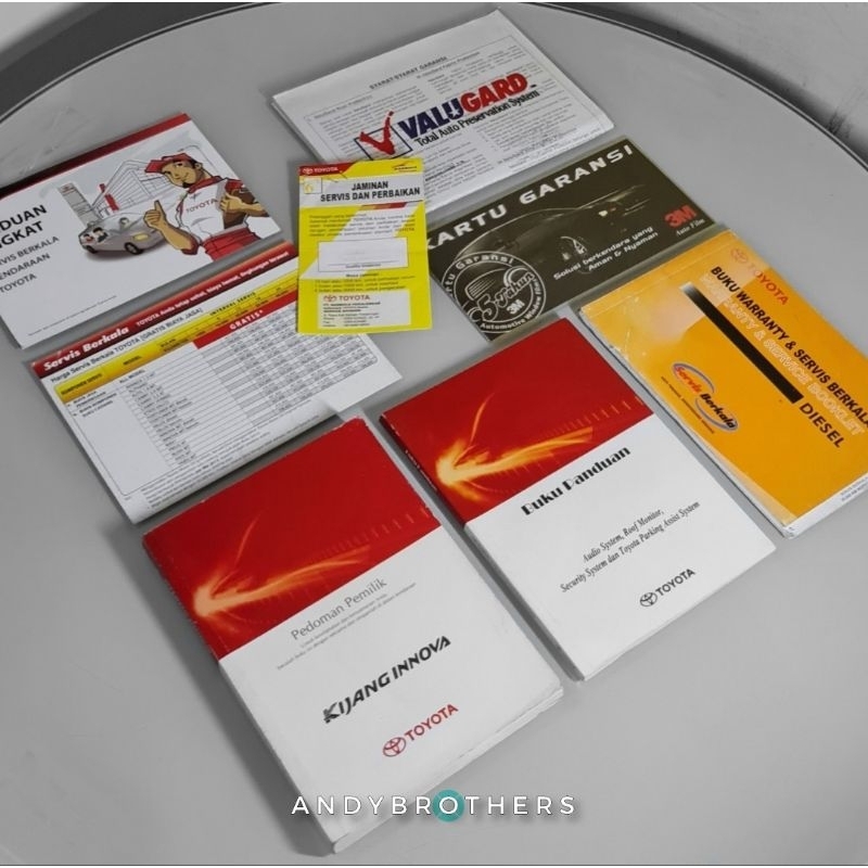 Toyota Kijang Innova TGN40 KUN40 2011-14 ORIGINAL Pemilk Manual Book ...