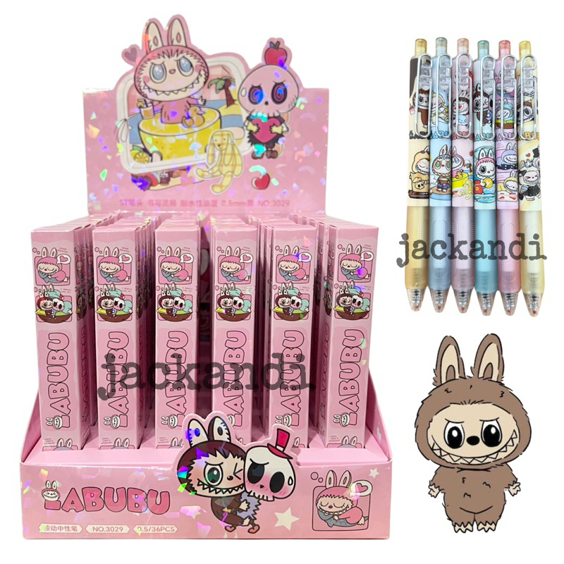 Labubu Blind Box Pen Children's Surprise Cute Shallow Gel Pen Cartoon ...